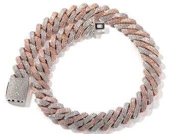 925 Iced Out Chain - Etsy