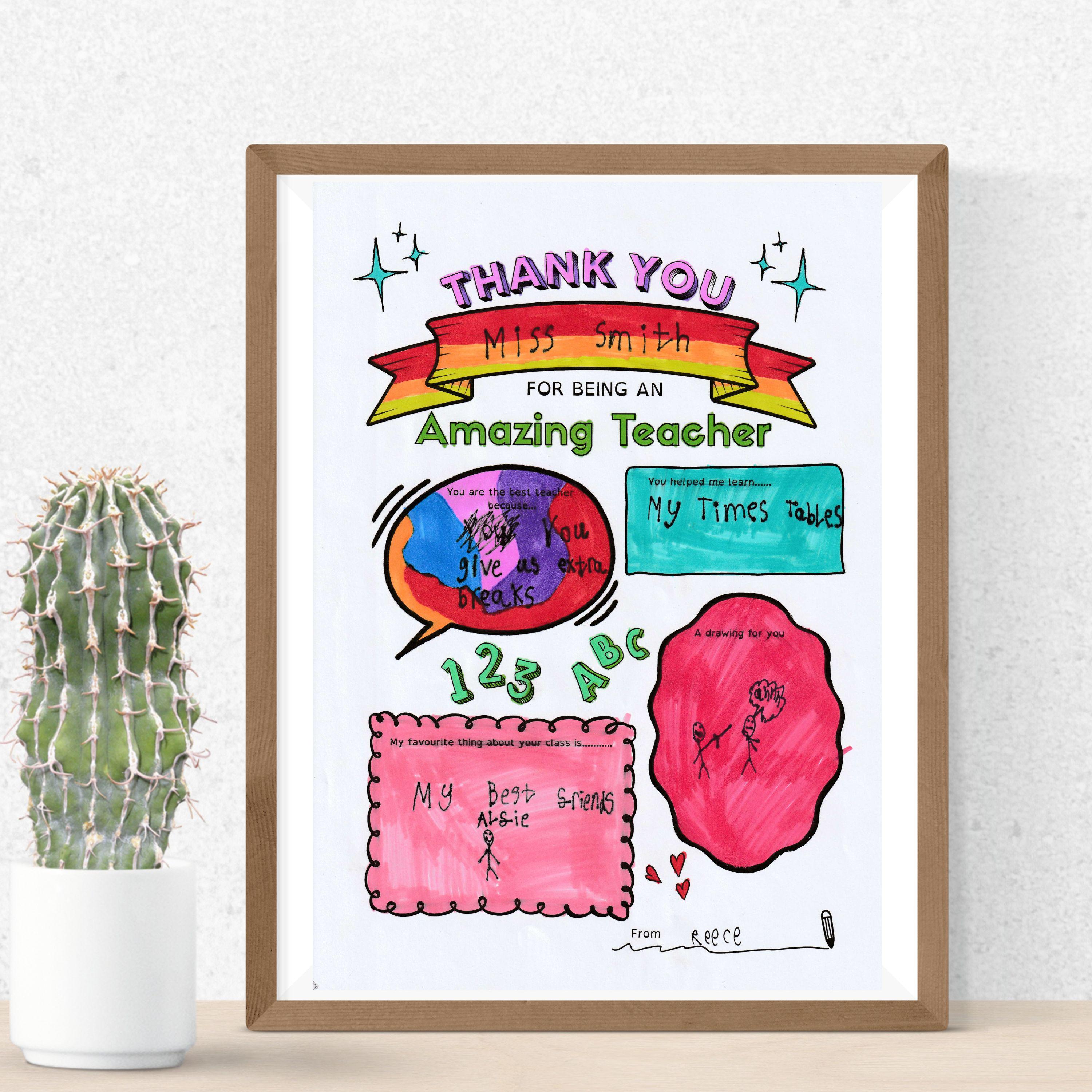 Teacher Appreciation Gift, Printable Teacher Appreciation Week Gift ...
