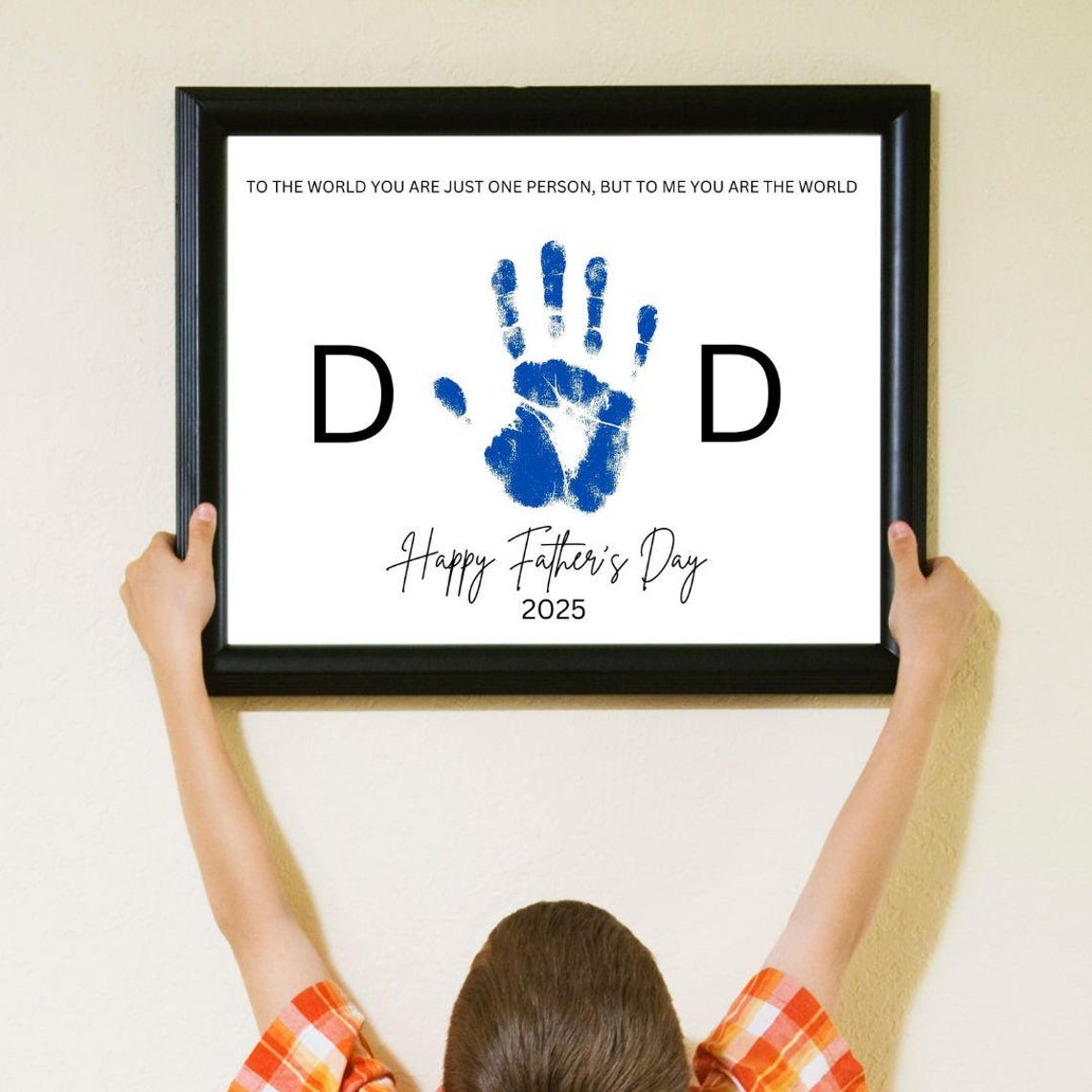 Father's Day Handprint Printable, DIY Craft Gift for Dad, Gift for Dad ...