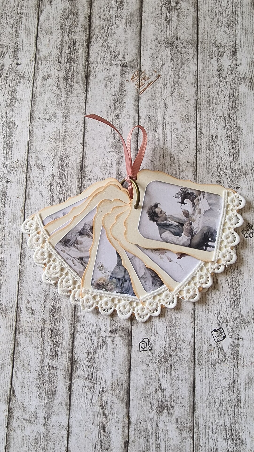 Handmade Ephemera Journal Cards Tags Pendants - Etsy