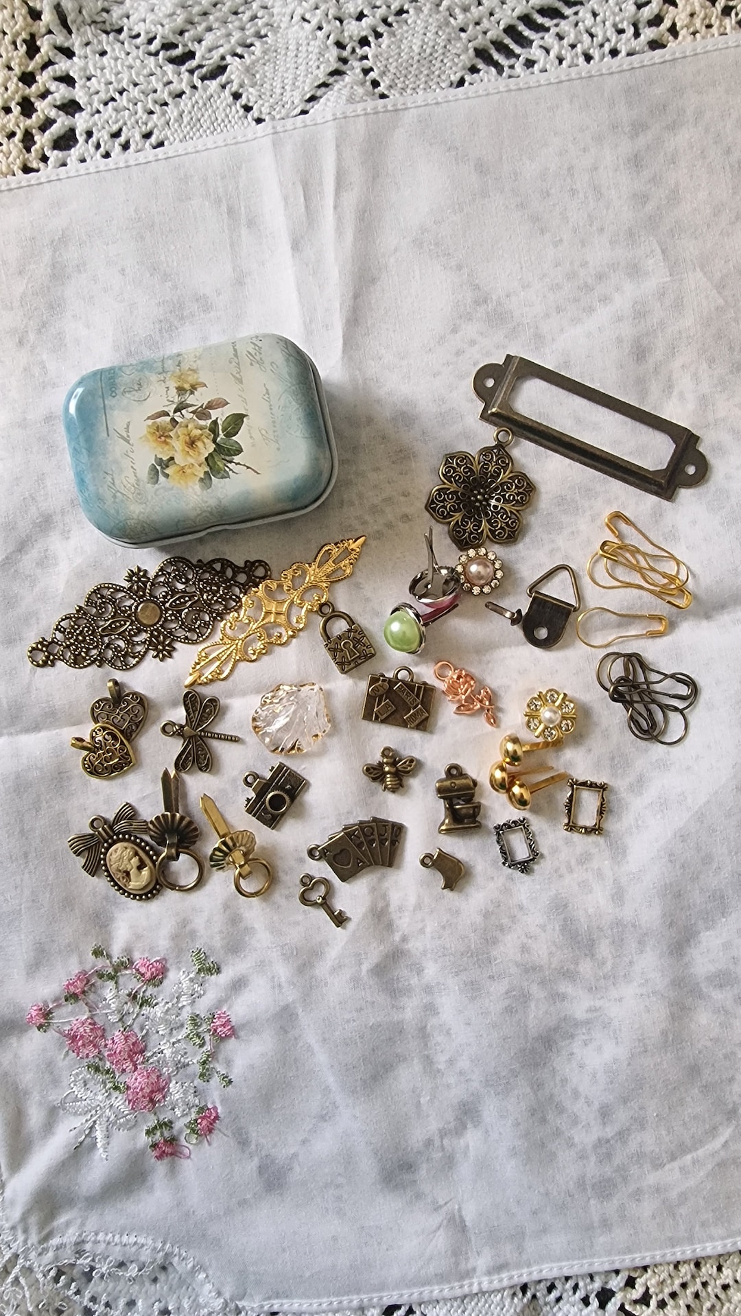 Vintage Journaling Hardware With Tin - Etsy