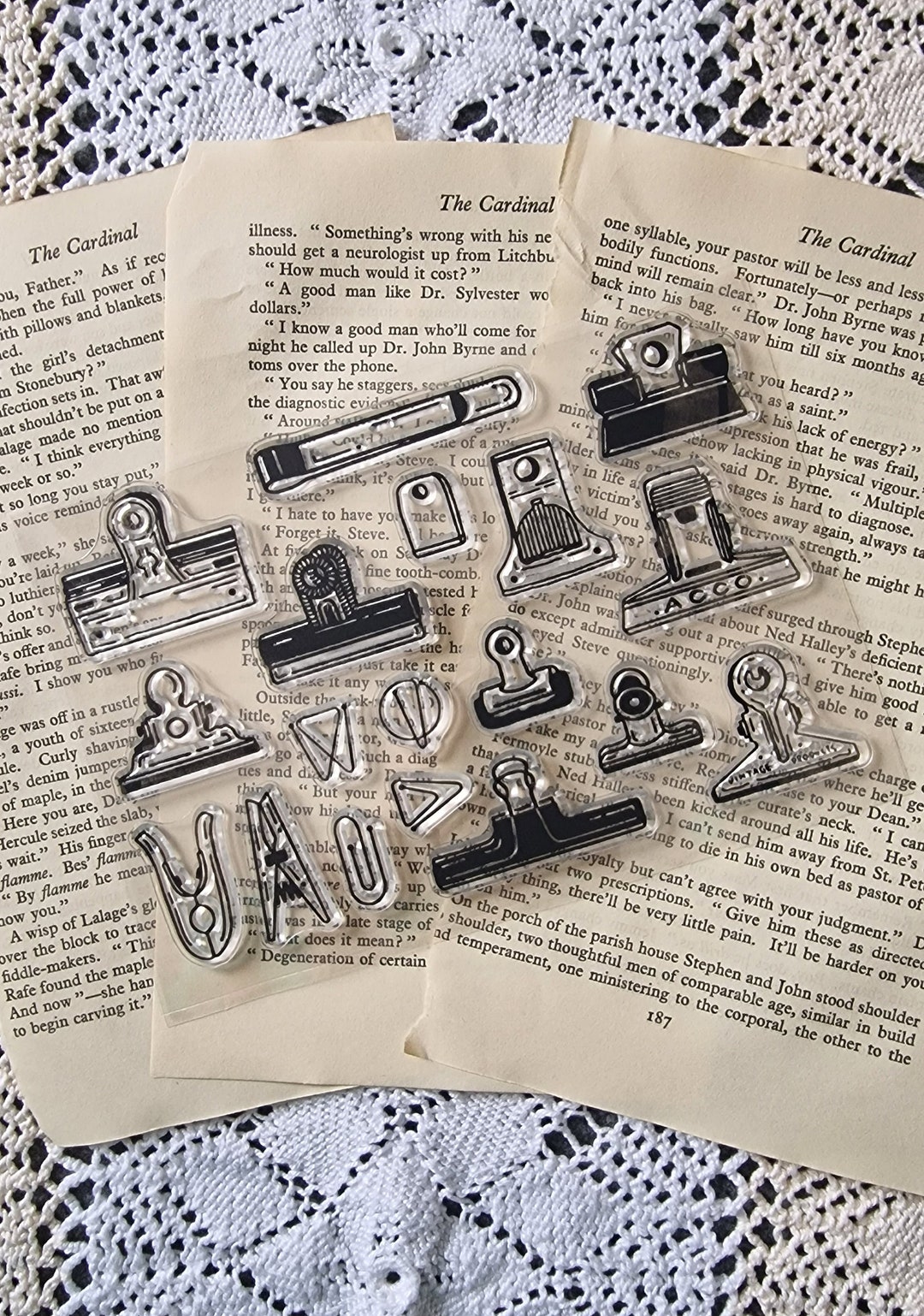Clear Stamp Set, Clips Design, Journaling - Etsy