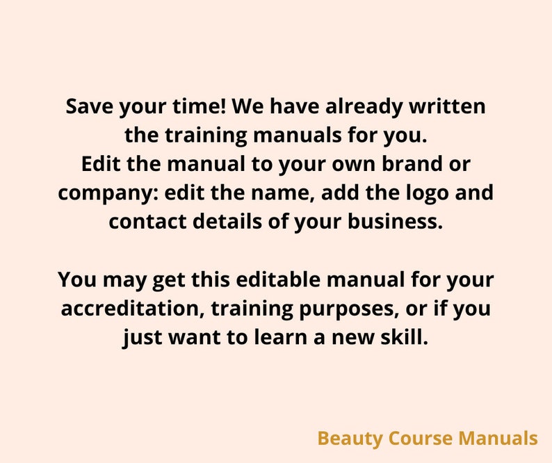 ACRYLIC NAIL Editable Beauty TRAINING Manual Word File Beauty Course ...