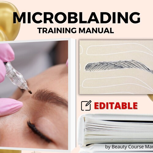 Microblading Training Manual Editable Guide for Trainers - Etsy UK