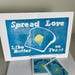 Spread Love Like Butter on Toast Blockprint Notecard With Matching ...