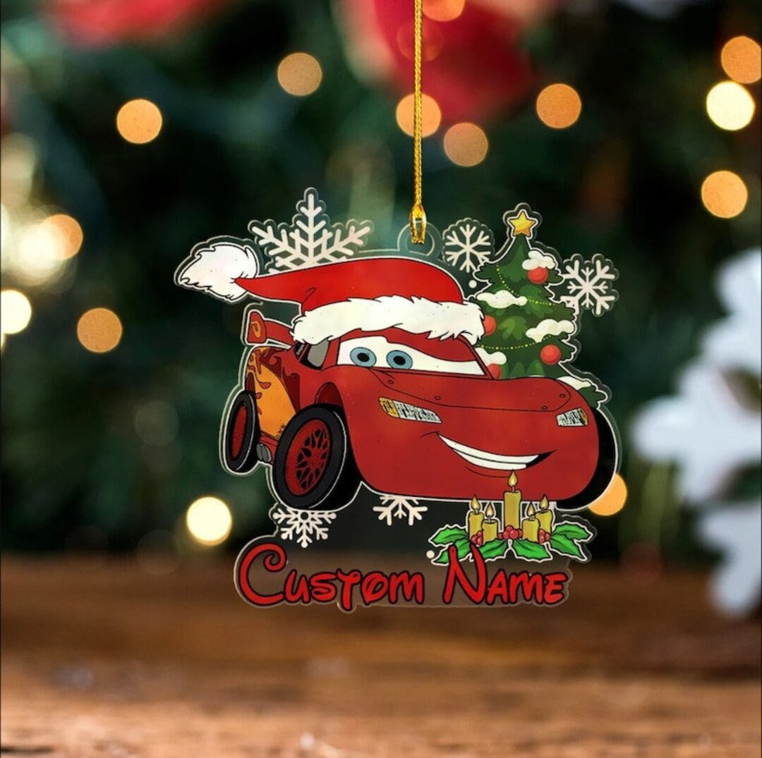 Personalized Lightning Mcqueen Ornament Lightning Mcqueen - Etsy