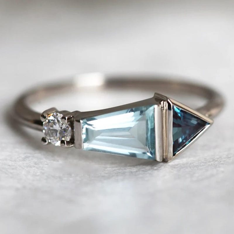 Stone Wedding Ring - Etsy
