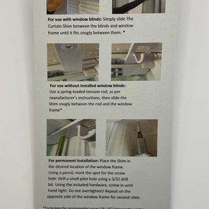 The Curtain Shim the EASIEST Way to Hanging Curtains 1 Pair - Etsy UK