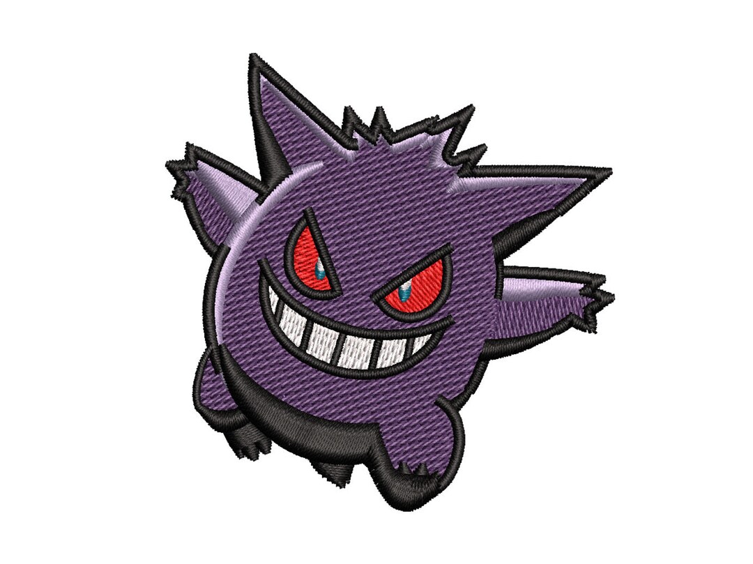 Gengar Embroidery Design With Instant Download Online Cartoon - Etsy