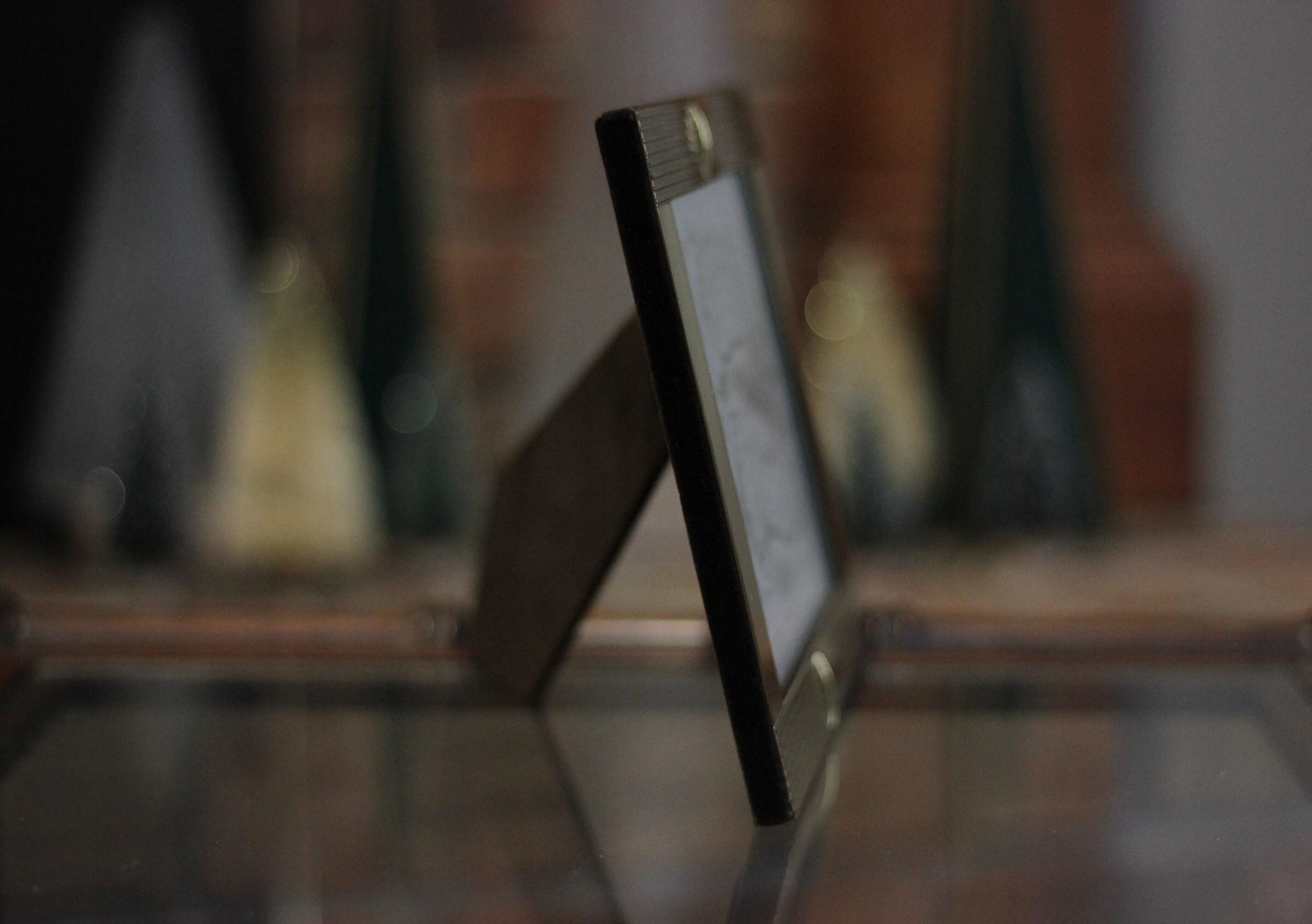 Vintage Brass Picture Frame With Ribbon Design Featuring Vintage Merry ...