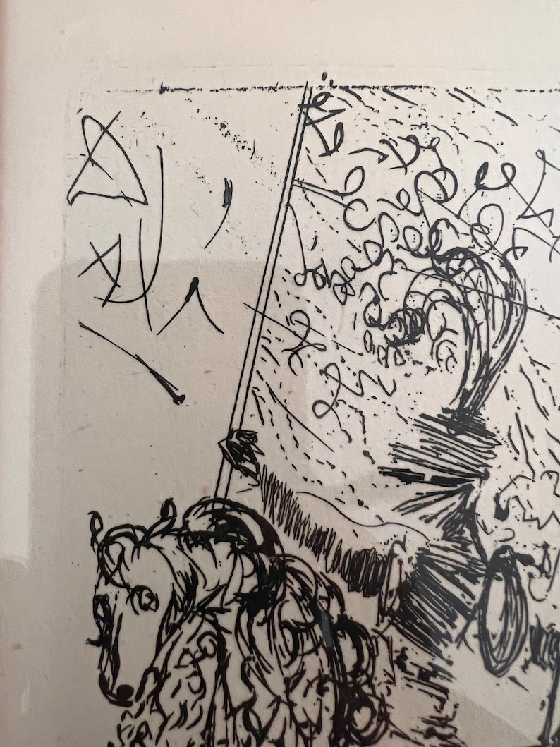 Salvador Dali "el Cid" Etching - Etsy