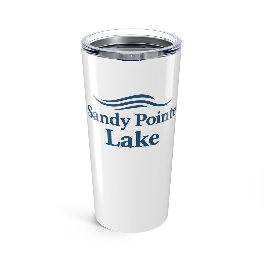 Sandy Pointe Lake Logo Tumbler 20oz | Lake Name Stainless Travel Cup - Etsy