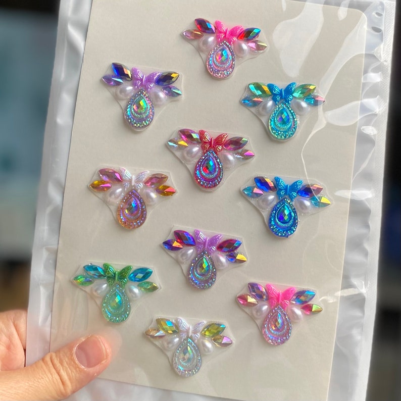 Face Painting Blings Face Sticker Face Bling - Etsy