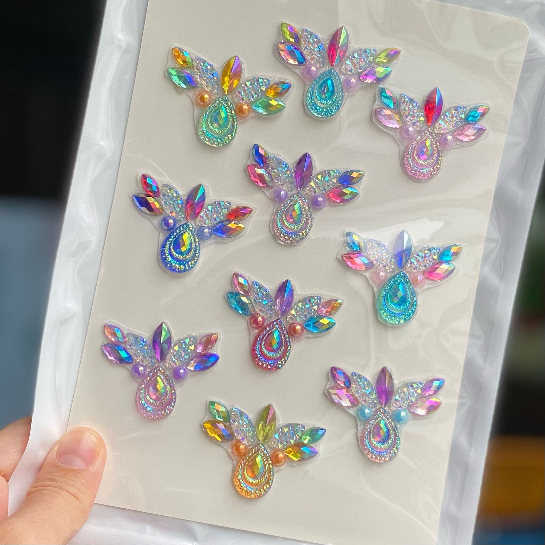 Face Painting Blings Face Sticker Face Bling - Etsy