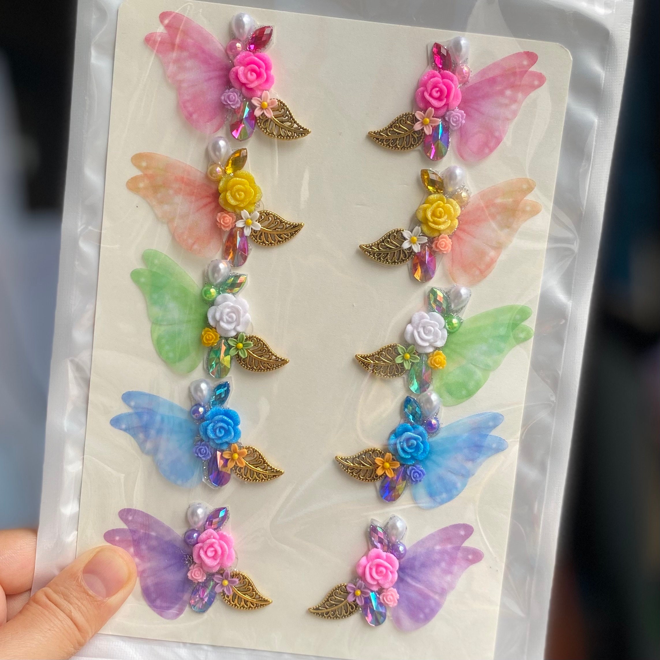 Butterfly Eyelashes | Face Painting Blings - Fairy Wings｜ Face Sticker ...