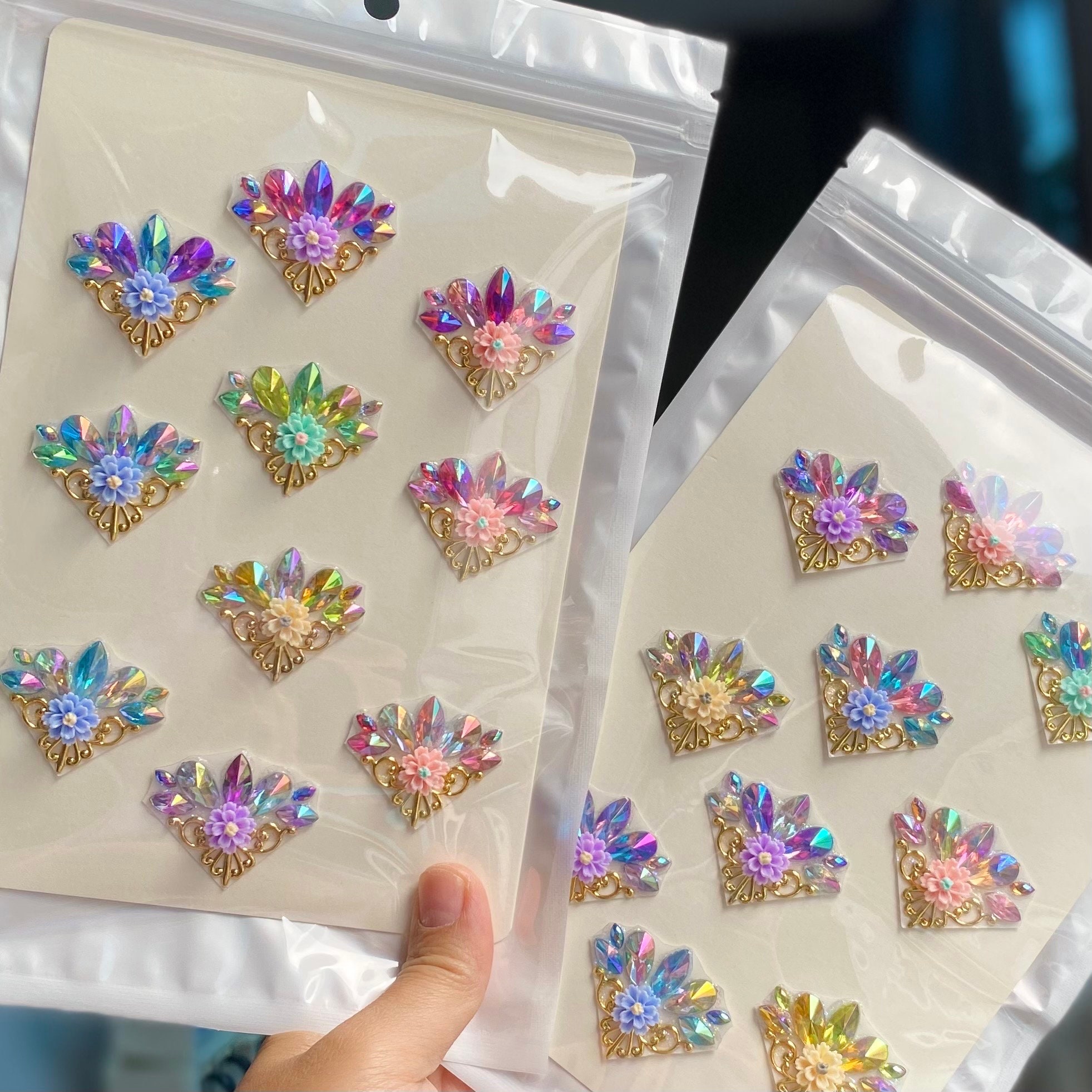 Face Painting Blings Face Sticker Face Bling - Etsy