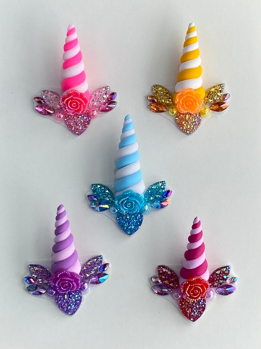 Handmade Unicorn Horn Face Painting Bling | Peel & Stick Face Bling - Etsy
