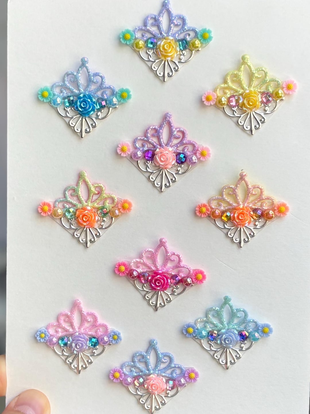 Handmade Princess Face Painting Bling | Peel and Stick Bling Stickers ...