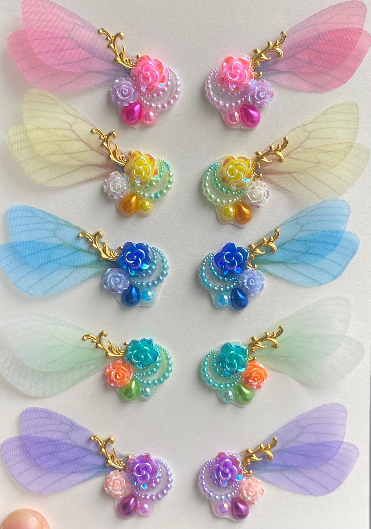 Butterfly Eyelashes Face Painting Blings Fairy Wings Face Sticker Face ...