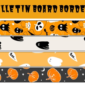 Halloween Classroom Decor Bundle Display, Halloween Posters, Happy ...