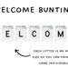 Modern Farmhouse Eucalyptus Themed Welcome Bunting, Classroom Bunting ...