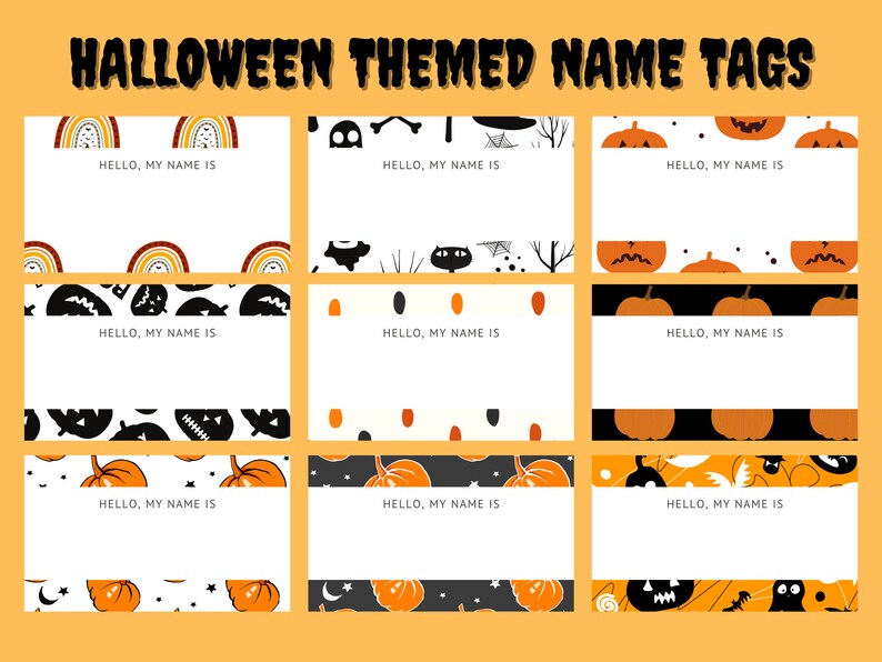 Halloween Classroom Decor Bundle Display, Halloween Posters, Happy ...
