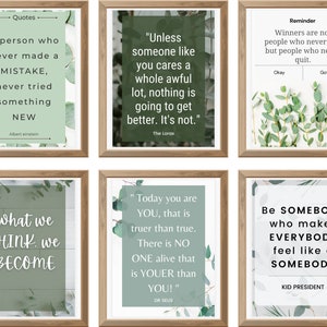 Inspirational Quote, Classroom Posters, Modern Farmhouse, Eucalyptus ...