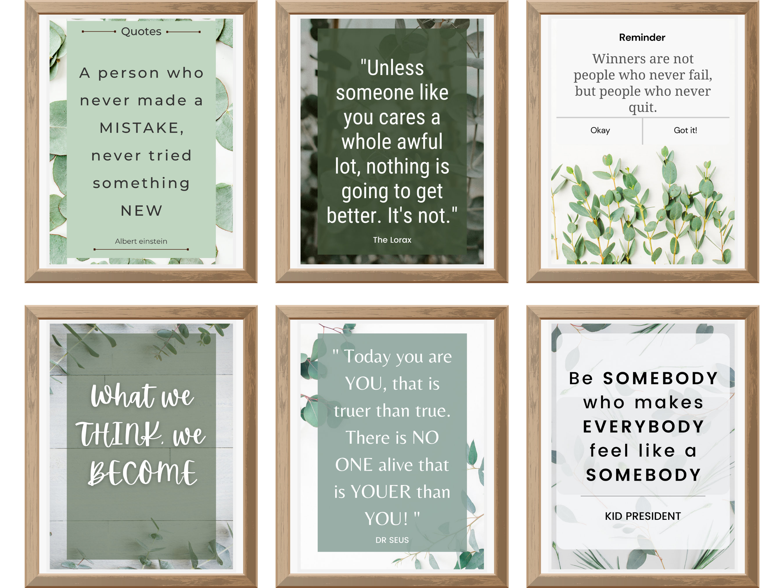 Inspirational Quote, Classroom Posters, Modern Farmhouse, Eucalyptus ...