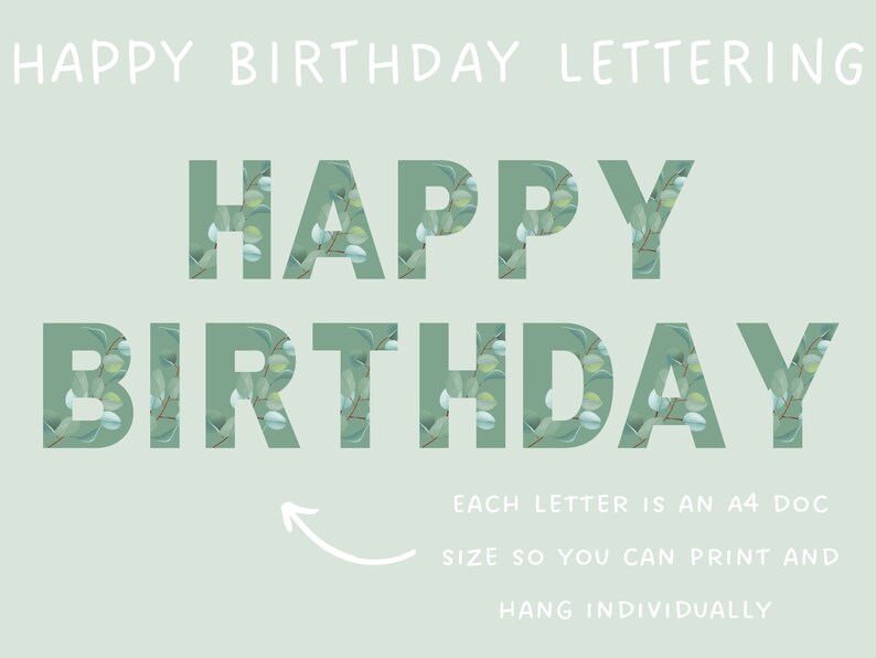 Modern Farmhouse Eucalyptus Themed Classroom Birthday Chart Display ...