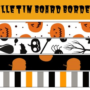 Halloween Classroom Decor Bundle Display, Halloween Posters, Happy ...