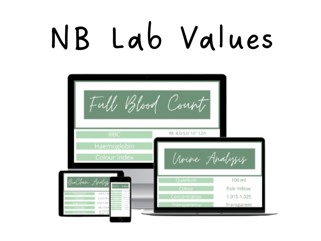 Important Lab Value Cheat Sheet for Medicine and Nursing, Canva ...