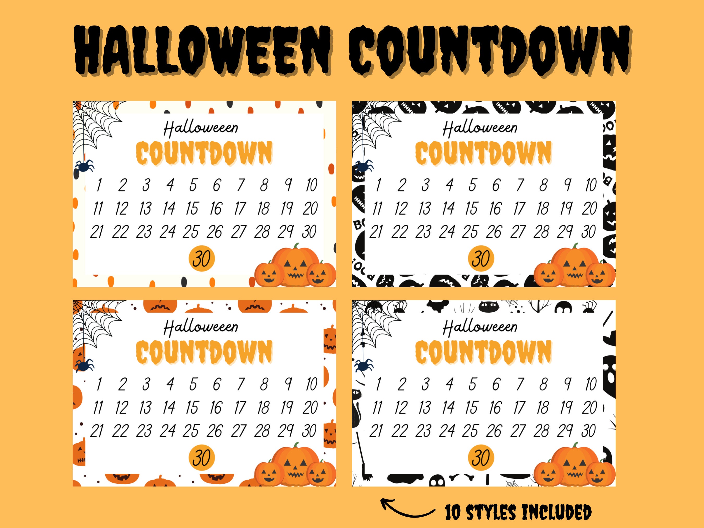 Halloween Classroom Decor Bundle Display, Halloween Posters, Happy ...