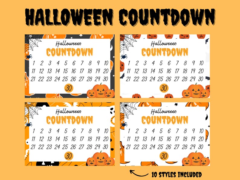 Halloween Classroom Decor Bundle Display, Halloween Posters, Happy ...