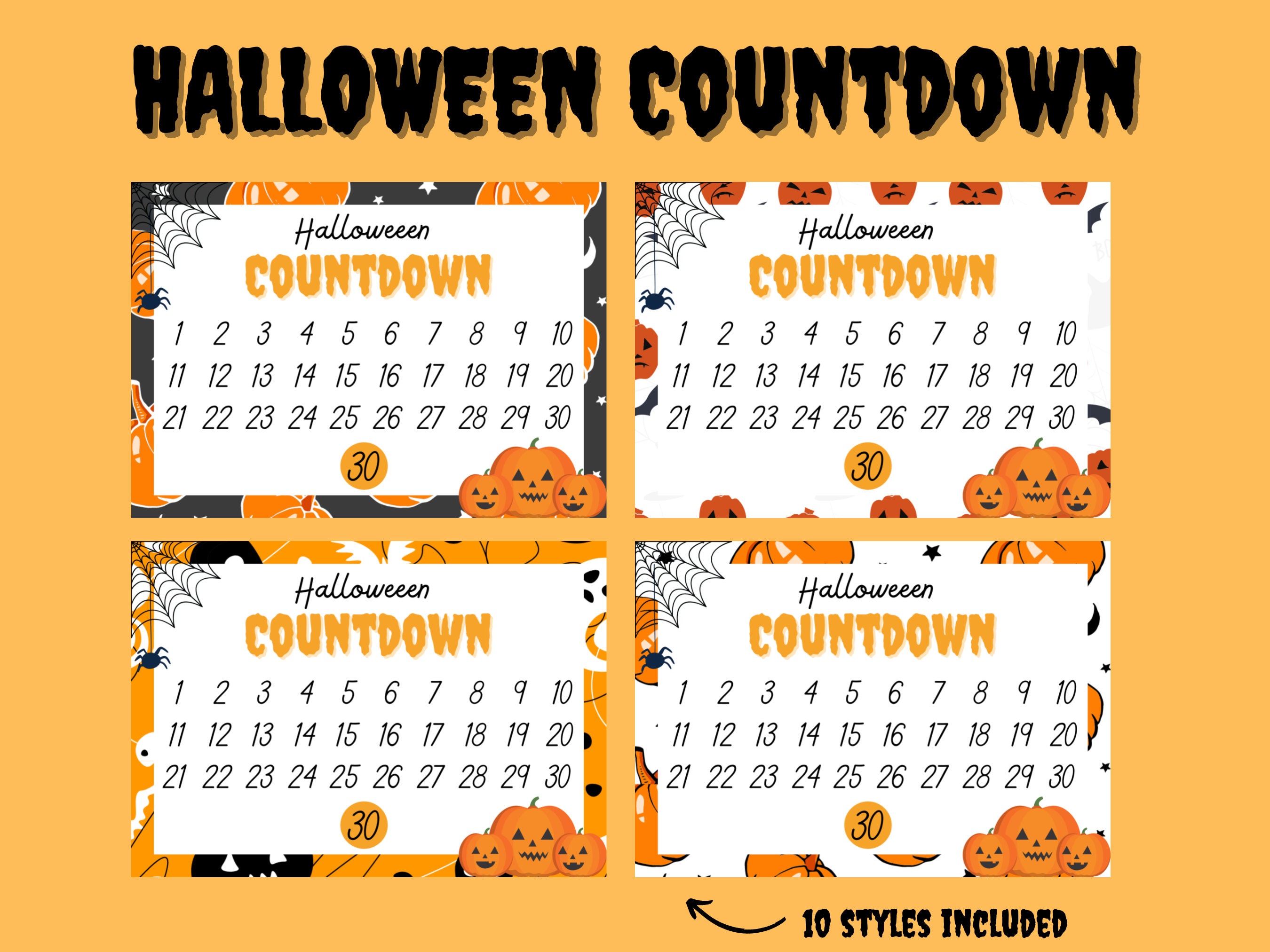 Halloween Classroom Decor Bundle Display, Halloween Posters, Happy ...