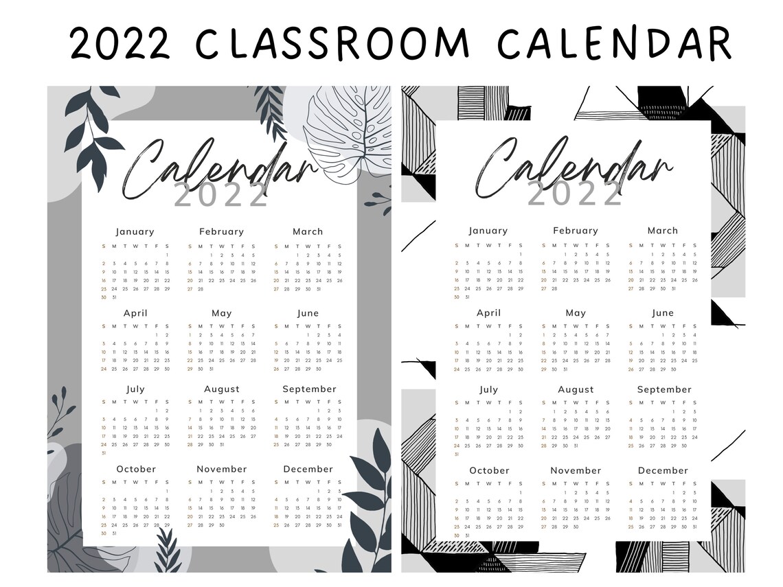 Black and White Themed Classroom Decor Bundle Welcome Sign - Etsy