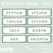 Modern Farmhouse Eucalyptus Themed Classroom Birthday Chart Display ...