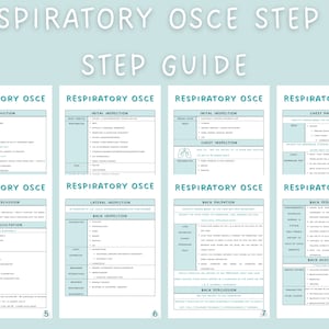 Full Respiratory Physical Exam Summary, Respiratory OSCE Step by Step ...