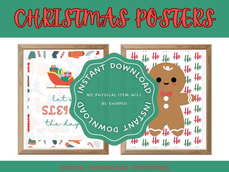 Christmas Classroom Posters: Festive Holiday Wall Art (PDF, PNG) - Etsy