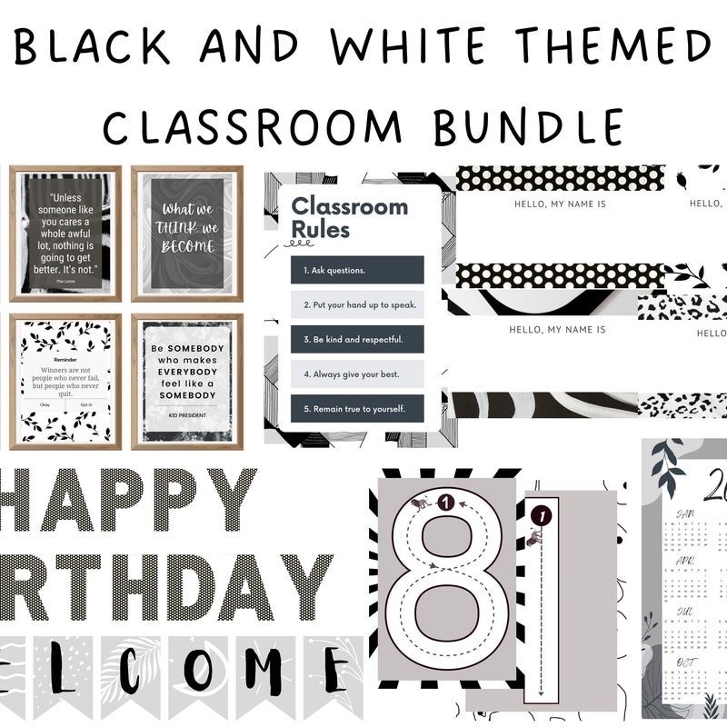 White Classroom - Etsy