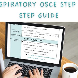 Full Respiratory Physical Exam Summary Bundle, Respiratory OSCE OSPE ...