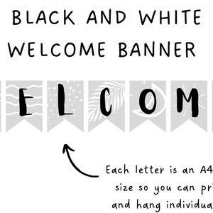 Black and White Themed Classroom Decor Bundle, Welcome Sign Birthday ...