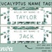 Modern Farmhouse Eucalyptus Themed Editable Classroom Name Tags Label ...