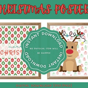 Christmas Classroom Posters: Festive Holiday Wall Art (PDF, PNG) - Etsy