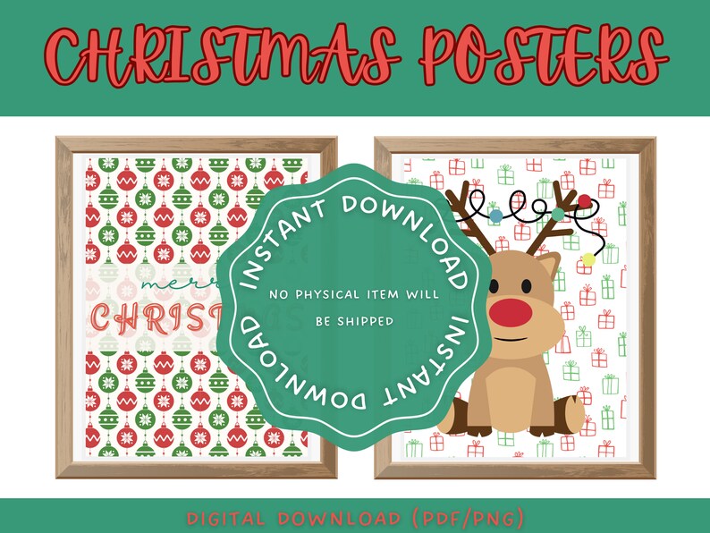 Christmas Classroom Posters: Festive Holiday Wall Art (PDF, PNG) - Etsy