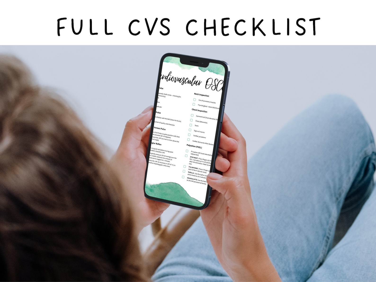Full Cardiovascular Physical Exam Summary, CVS OSCE Step by Step Guide ...