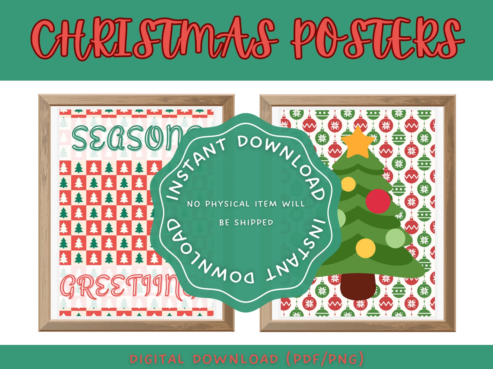 Christmas Classroom Posters: Festive Holiday Wall Art (PDF, PNG) - Etsy