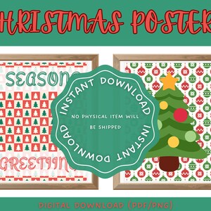 Christmas Classroom Posters: Festive Holiday Wall Art (PDF, PNG) - Etsy