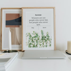 Inspirational Quote, Classroom Posters, Modern Farmhouse, Eucalyptus ...