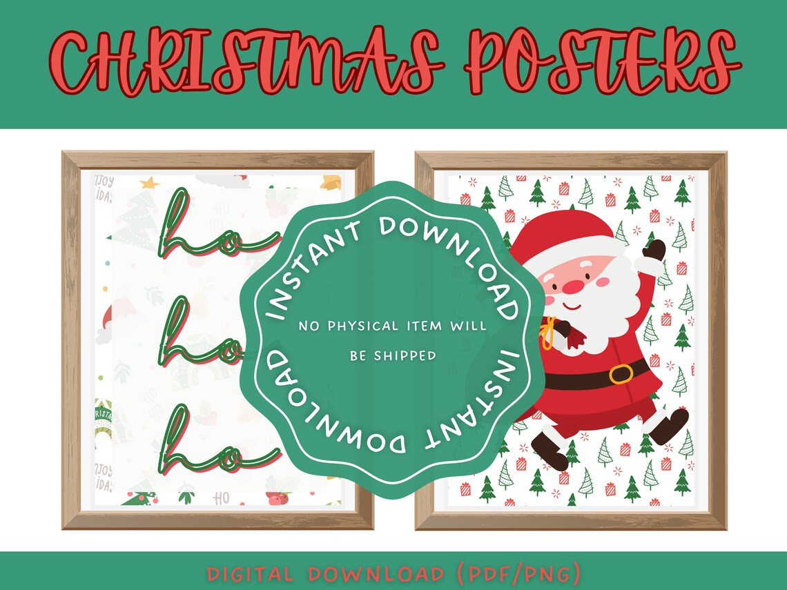Christmas Classroom Posters: Festive Holiday Wall Art (PDF, PNG) - Etsy