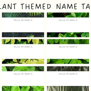 Plant Themed Classroom Decor Bundle Display, Welcome Sign Birthday ...